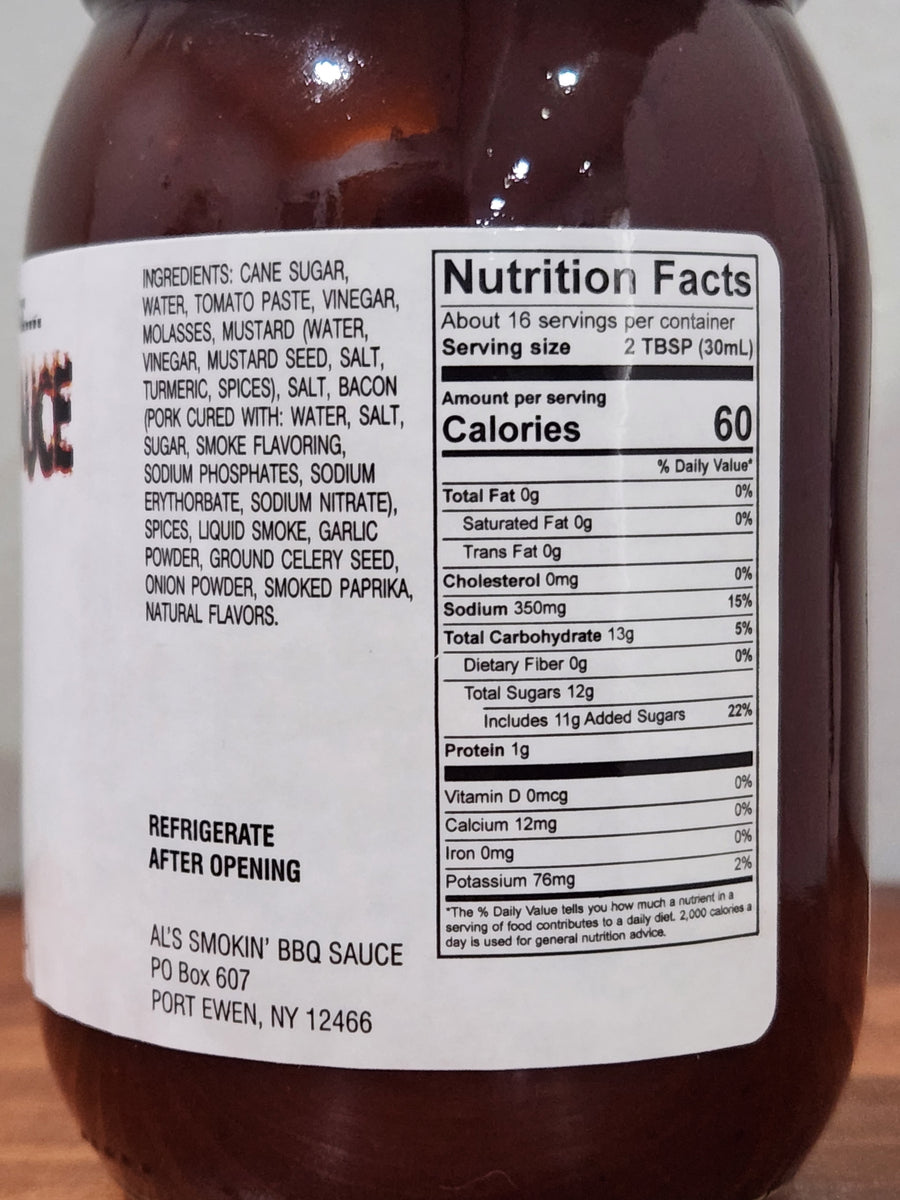 Al's Smokin BBQ Sauce Bacon 16 oz – Corey's Pickles