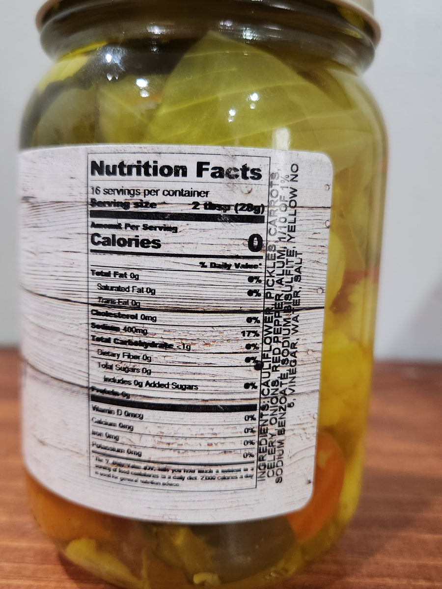 Garden Medley 16 oz – Corey's Pickles