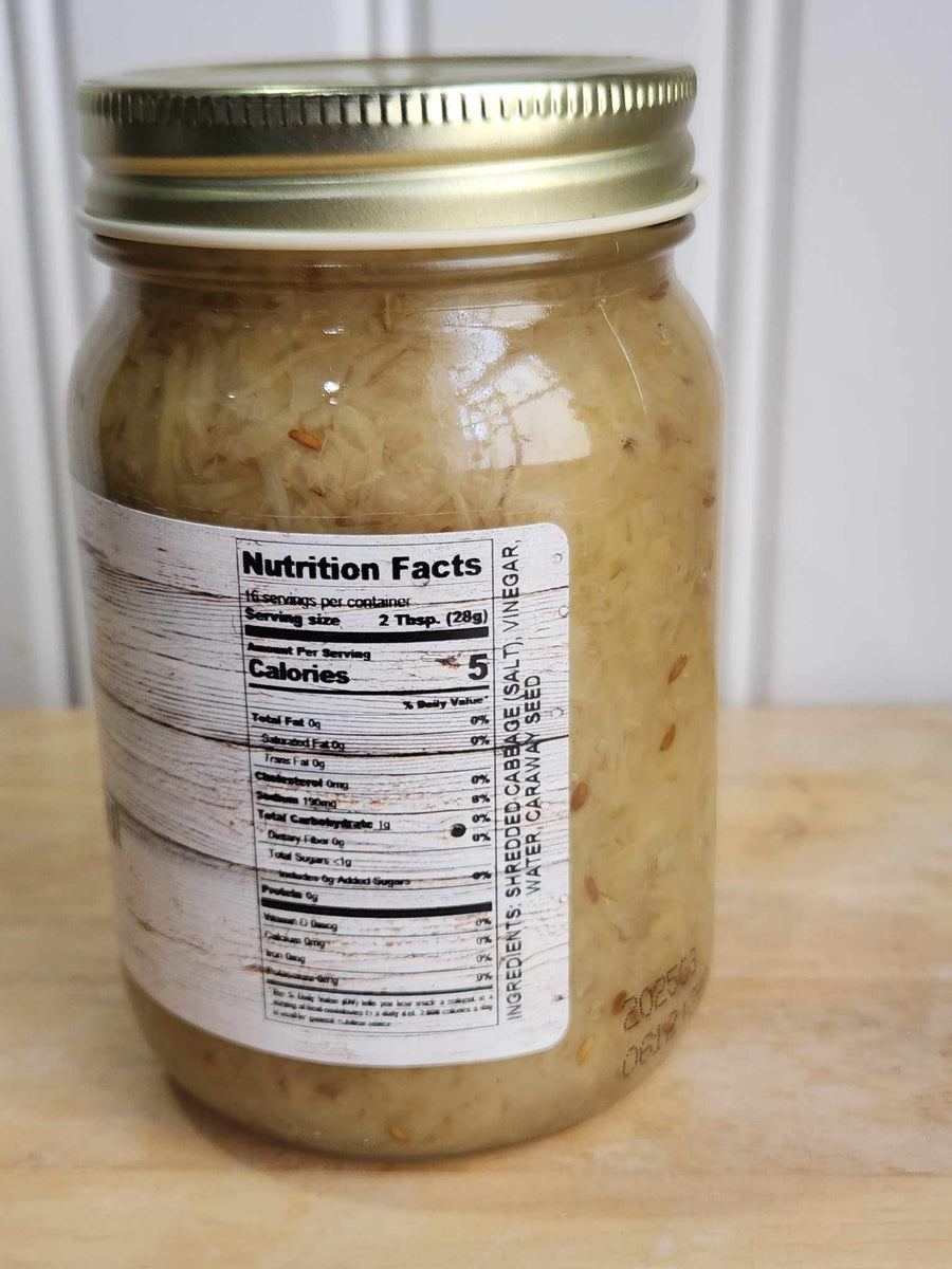 German Sauerkraut 16 oz – Corey's Pickles